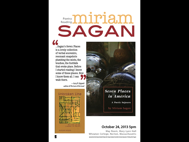 Readings by the Writer—Miriam Sagan - Blog - Wheaton College ...